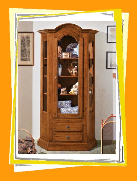 Rustic Furniture ∇⊕ - Living-rooms - 1door display-cases